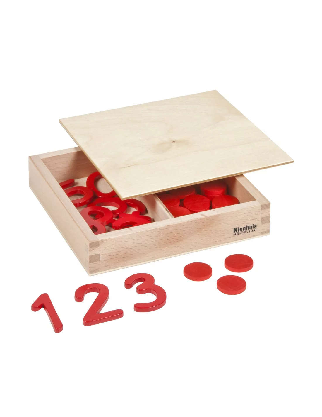 Nienhuis - Čísla a žetony, sudá-lichá (mezinárodní styl číslic)